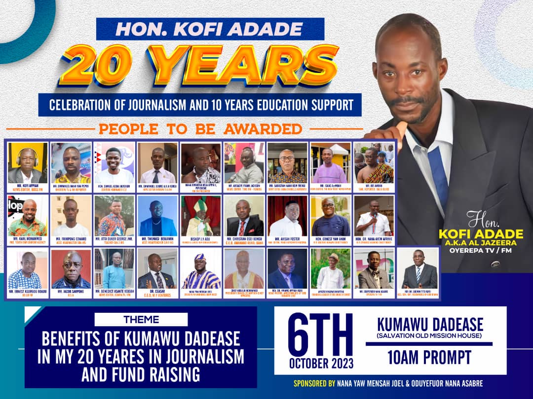 Kumawu-Dadease community has benefited massively from my 20 years as a journalist, assembly ...
