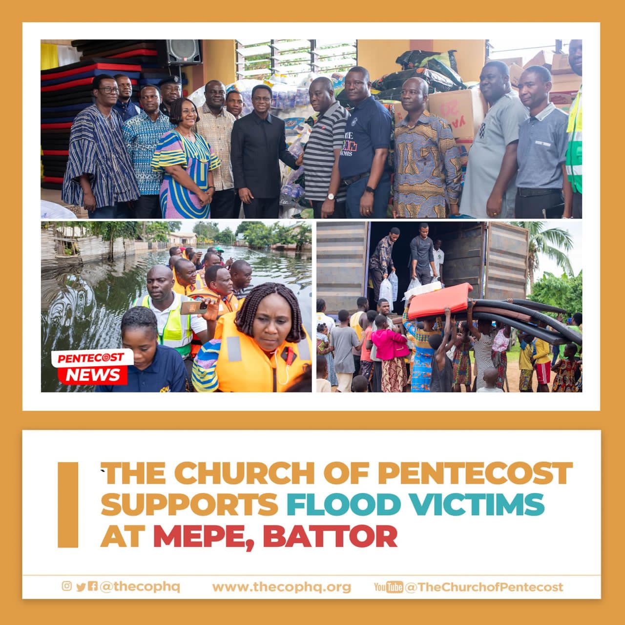 The Church Of Pentecost Supports Flood Victims At Mepe, Battor ...