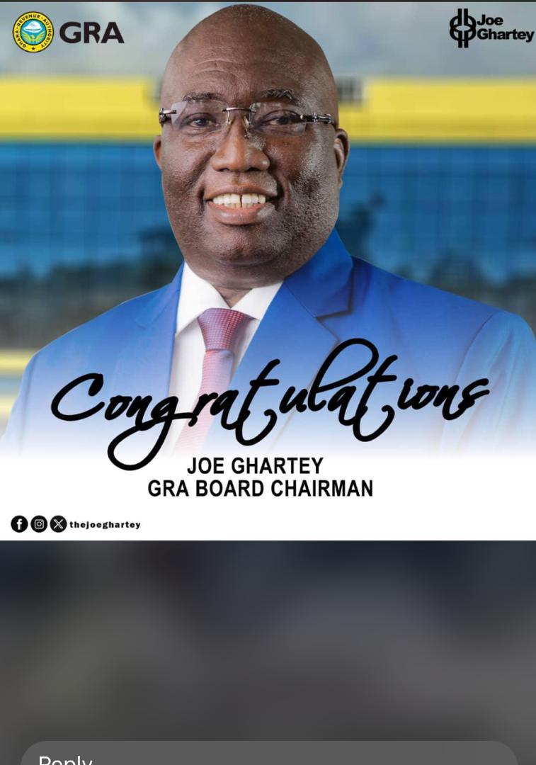 Joe Ghartey appointed GRA Board Chairman - TNTNEWSPAPER