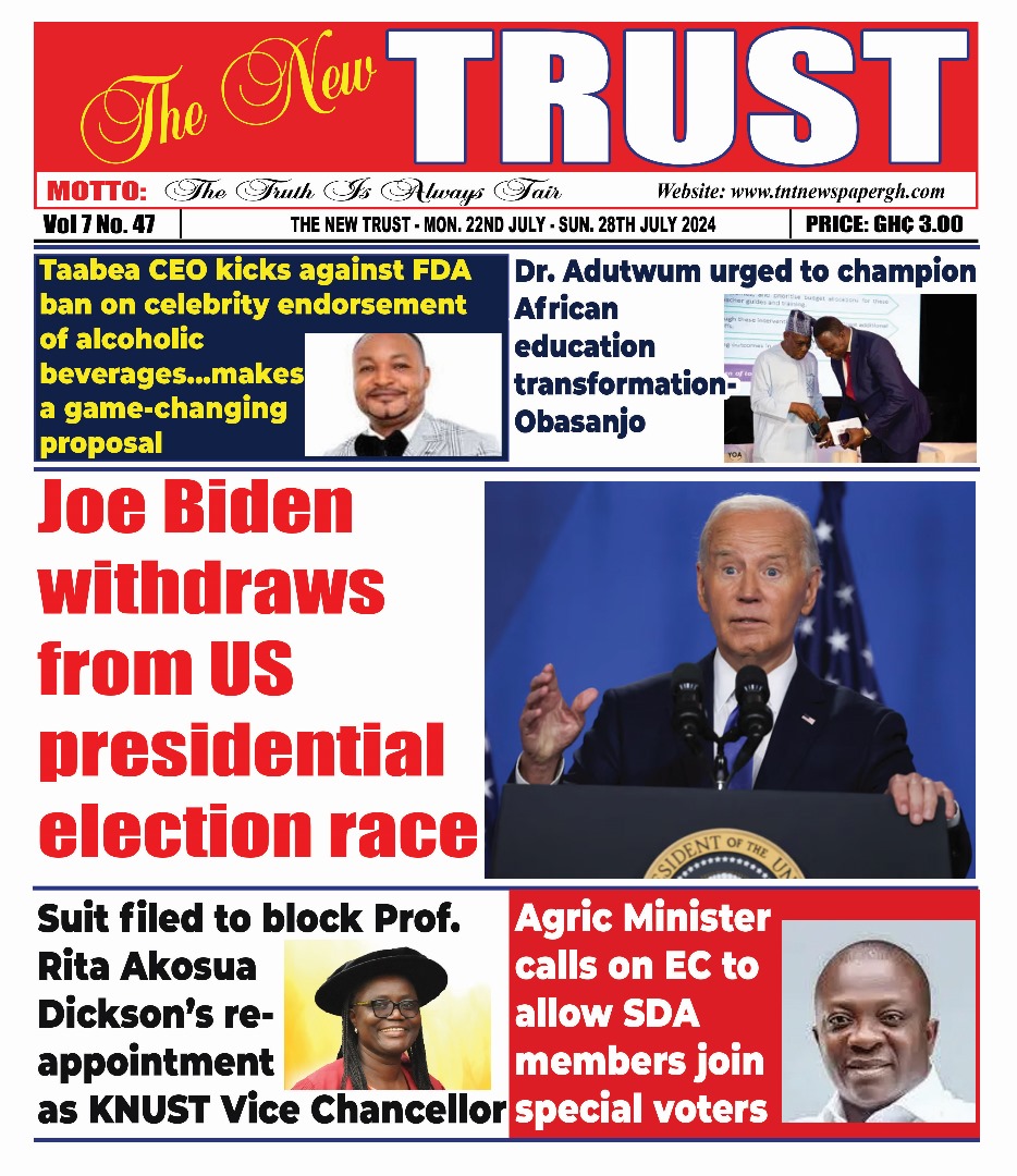 The New Trust Newspaper, Monday,22nd July,2024 edition - TNTNEWSPAPER