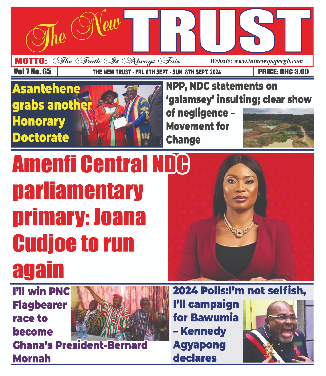 The New Trust Newspaper, Friday,6th September,2024 edition - TNTNEWSPAPER